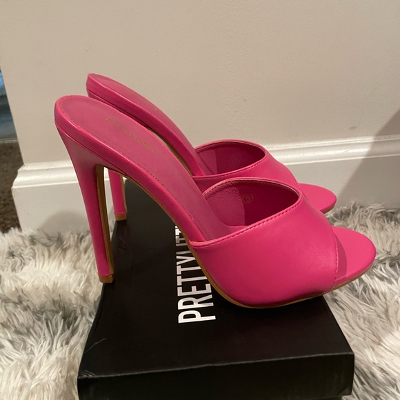 PrettyLittleThing | Shoes | Prettylittlething Barbie Pink High Heel ...